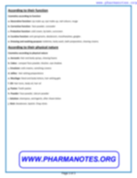 Solution Classification Of Cosmetics Studypool