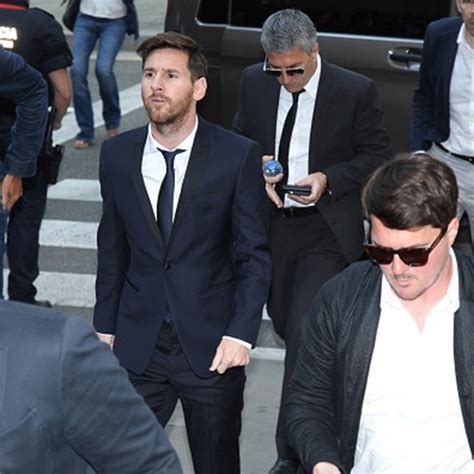 Lionel Messi And His Father Jorge Messi Clicked As They Came For The