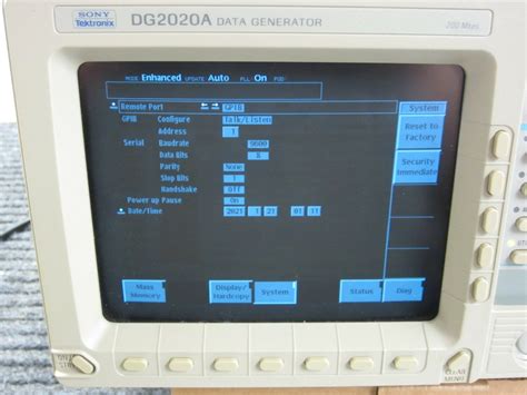 Sony Tektronix Dg2020a Data Generator 200 Mbps W Option 02snj300500