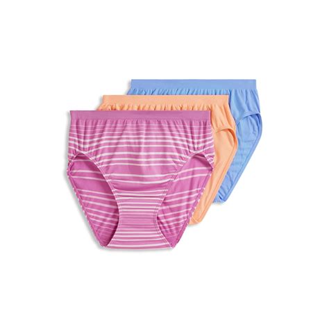 Jockey Womens Comfies Microfiber French Cut 3 Pack