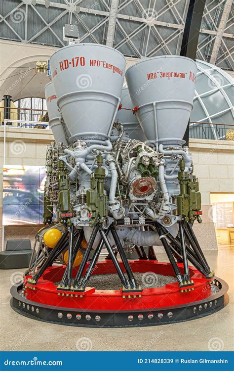 Moscow Russia November 28 2018 Rocket Engine Rd 170 Space Museum