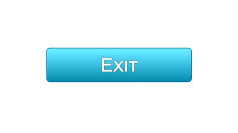 exit web interface button blue color application logout internet design stock illustration