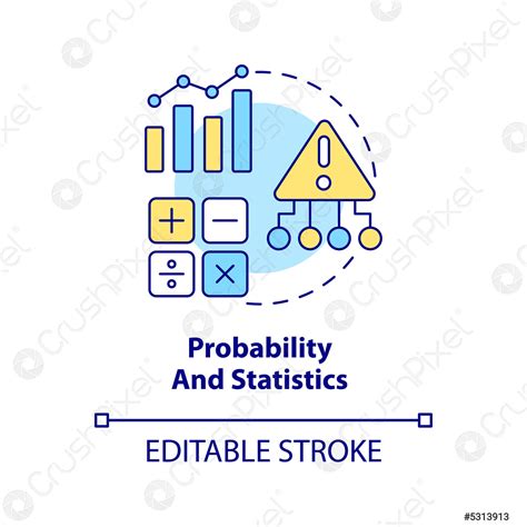 Probability And Statistics Concept Icon Stock Vector 5313913 Crushpixel