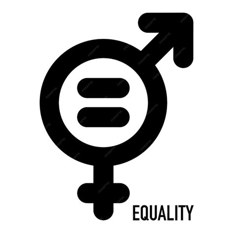 Premium Vector Gender Equality Symbol Equity And Gender