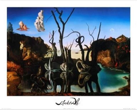 Buy Art For Less Officially Licensed Swans Reflecting