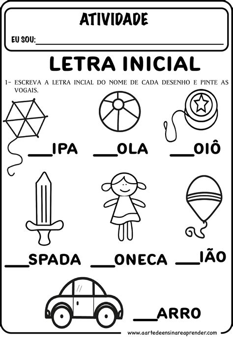 Atividade Pronta Letra Inicial Atividades De Em 2021 Atividades Porn