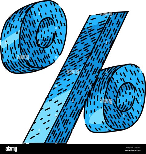 Finance Percentage Sign Sketch Hand Drawn Vector Stock Vector Image And Art Alamy