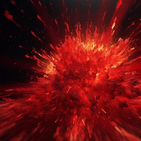 Exploding Red Background