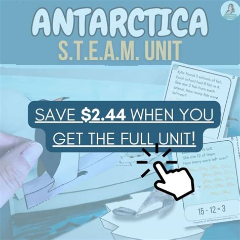 Arithmetic Story Problems 40 Antarctic Animal Activities With Art