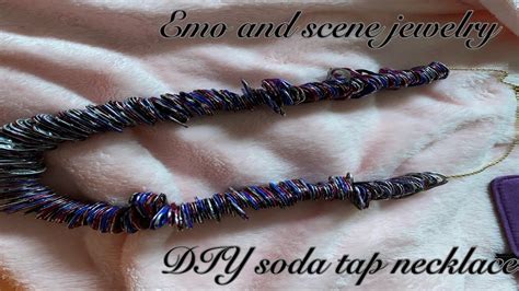 Making A Emo Scene Necklace Out Of Soda Taps Youtube