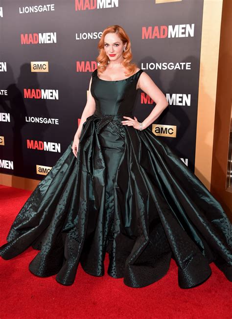Christina Hendricks Green Dress Mad Men