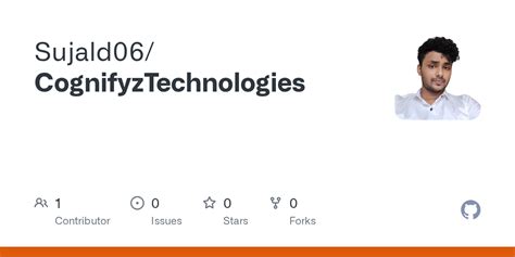 Github Sujald06cognifyztechnologies