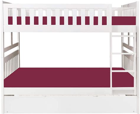 Brit Cotton Bunk Bed Fitted Sheets 25 Cm10 New 10 Colors Bunk