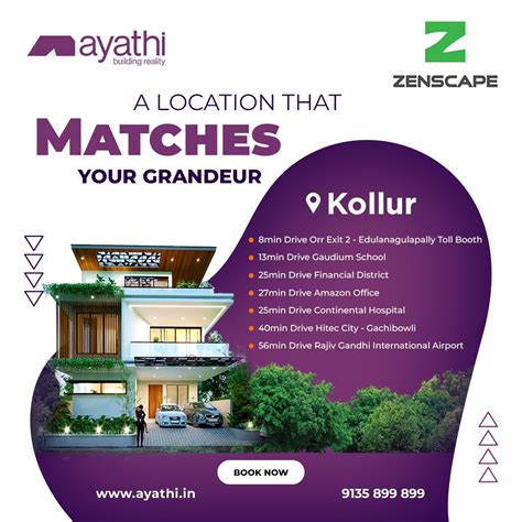 Ayathi Projects On Linkedin Ayathiprojects Zenscapevillas Lifestyle