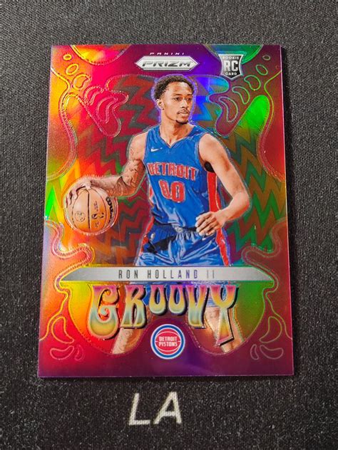 【la拍卖】2024 25 Panini Prizm Ron Holland Ii 新秀rc 罗恩 霍兰德二世 活塞 折射 Groovy 时髦 特卡 大比例 Sp V55a 卡淘