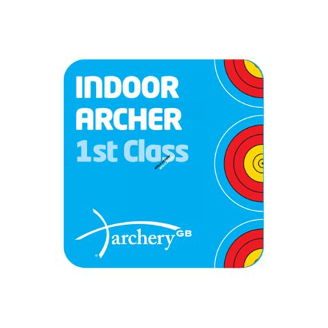 Archery Gb Indoor Classification Badge Archer 1st Class Merlin Archery