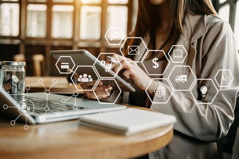 Coding Software Developer Work With Augmented Reality Dashboard