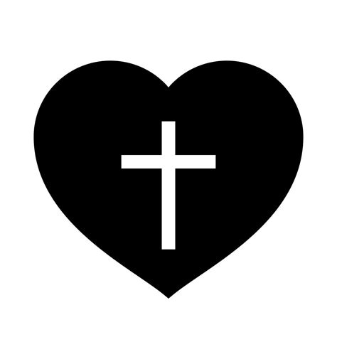 Heart With Cross Clipart Free