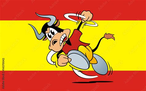 Spanischer Stier 02 Stock Illustration Adobe Stock