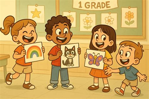 40 Easy Drawing Ideas For Grade 1 Creative 1st Grade Art Projects