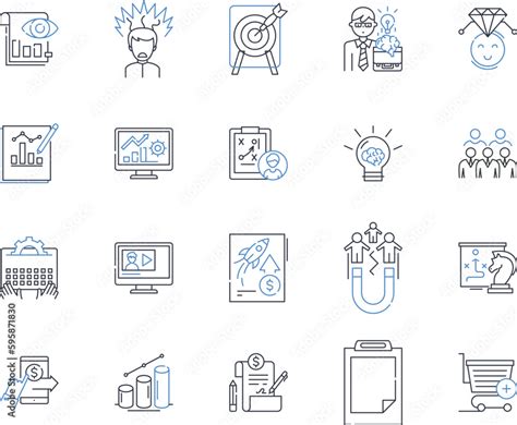 Systematizing And Structuring Line Icons Collection Organize Categorize Methodize Arrange