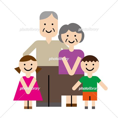 祖父母と孫 イラスト素材 1723984 フォトライブラリー Photolibrary