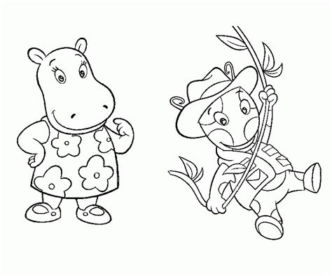 Backyardigans Uniqua Coloring Pages