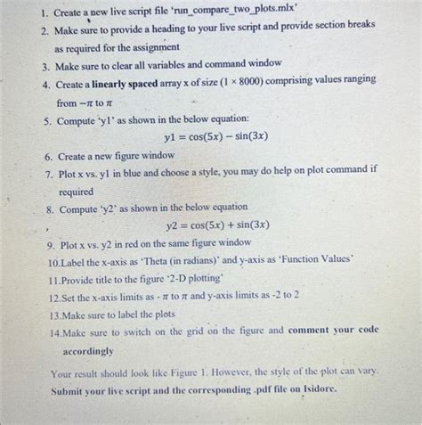 Solved 1 Create A New Live Script File