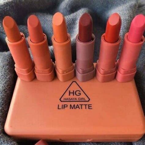 Jual 6pcs Medan Cod Hasaya Girl Mini Lipstik Nude Lipstick Nude