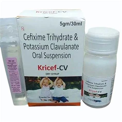 Cefixime Trihydrate And Potassium Clavulanate Oral Suspension At Rs 125bottle Cefixime Dry