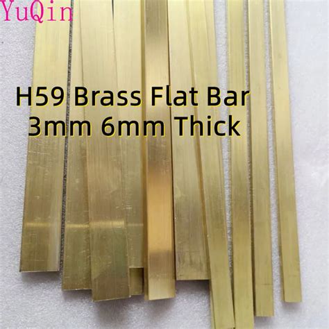 3mm 6mm Thick H59 Brass Flat Bar 10mm 15mm 20mm 25mm 30mm Width