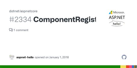 ComponentRegistrationException Issue Dotnet Aspnetcore GitHub