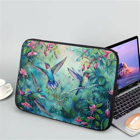 Tongluoye Hummingbird Flower Computer Sleeve For Women