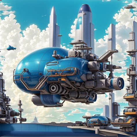 Premium Ai Image Sci Fi City