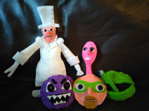 The Meanies From Numberjacks In Felt Spooky Spoon Problem Blob Shape