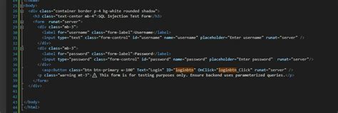 Building A Secure Sql Injection Test Form Using Aspnet And C