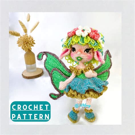 Crochet Fairy Doll Patterns Hope The Wishing Fairy Amigurumi Etsy