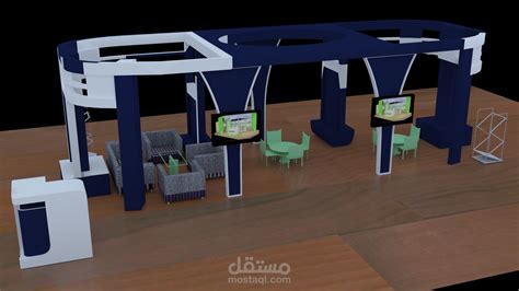 تصميم كشك معرضexhibition Booth 3d Model مستقل