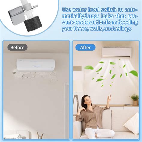 2 Pcs Ss3 Condensate Overflow Switch Float Switch With Bracket Ac Pan