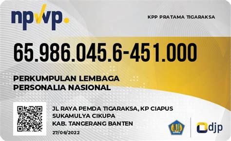 Ad Art Organisasi Perkumpulan Lembaga Personalia Nasional