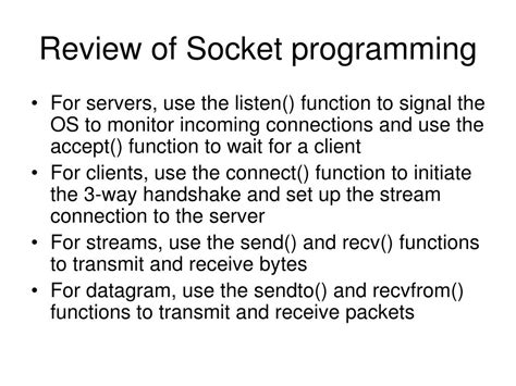Ppt Socket Programming Lec Powerpoint Presentation Free Download Id