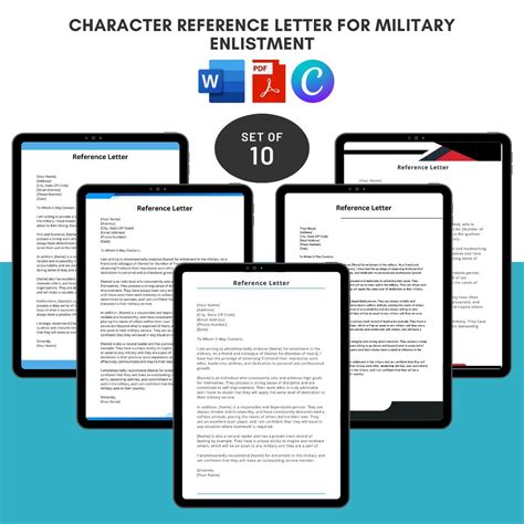 Military Enlistment Character Reference Letter Sample Pdf