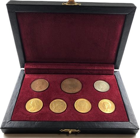 Perth Mint Pre Decimal Type Set Collection In Sterling And Currency
