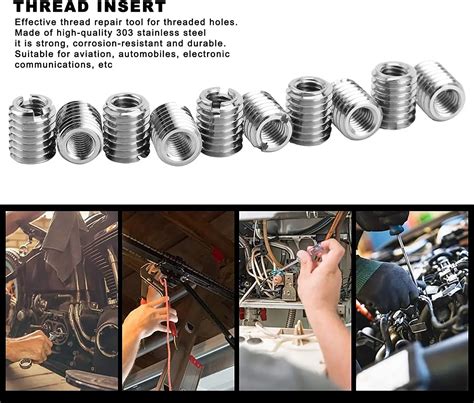 Stainless Steel Slotted Self Tapping Thread Inserts M2 M20 For Thread