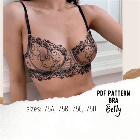 Underwire Bra Sewing Pattern Pdf • One Dart Bra Pattern • Lingerie Pattern A4 • Diy Bra Making