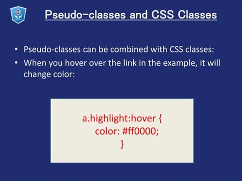 Css Pseudo Classes Ppt