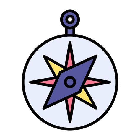 Premium Vector Compass Flat Illustration