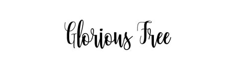 Glorious Free Font FFonts Net
