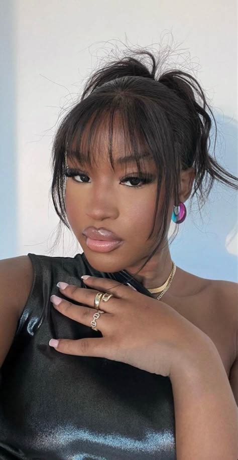 Black Hair Blonde Bangs