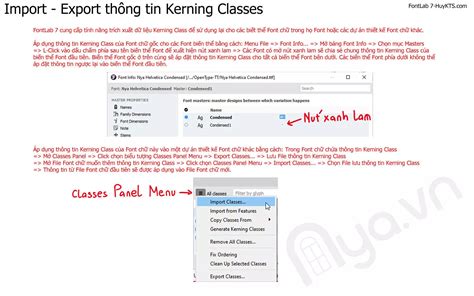 Kerning Class Trong Fontlab